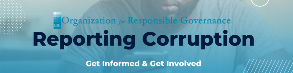 Reporting Corruption - ORG Bahamas Foundation